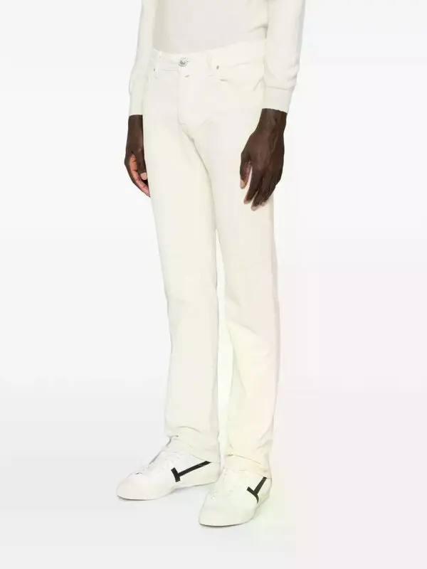 Jacob Cohen Bard Logo-patch Straight-leg Trousers