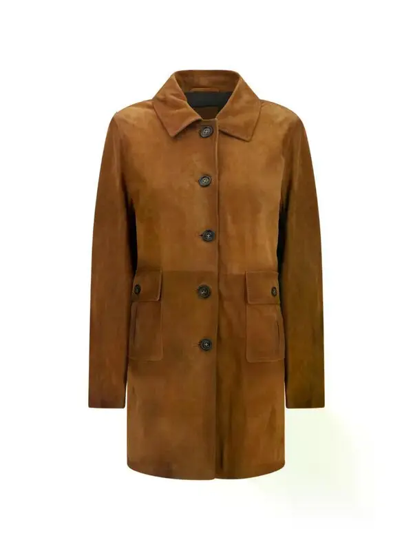 VALSTAR Suede Trench Coat
