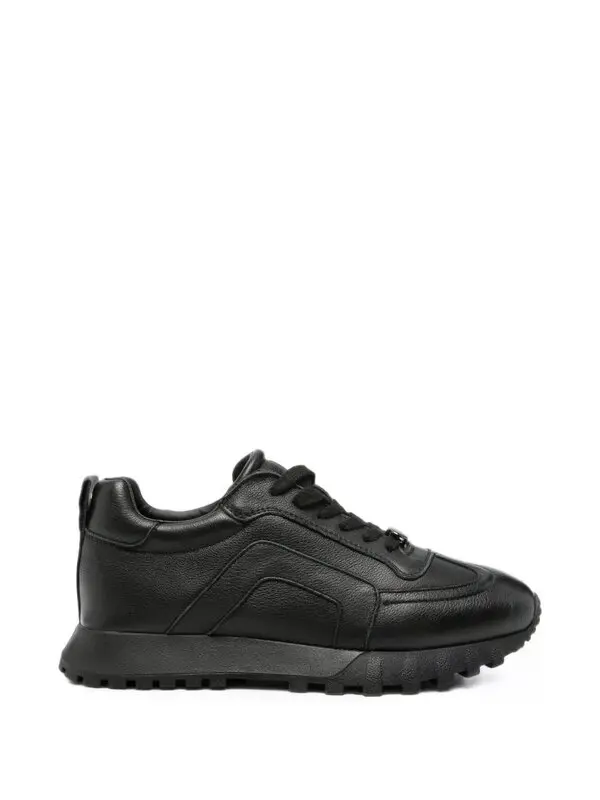 LINDA BAUMANN Panelled Ridged-sole Sneakers - Black