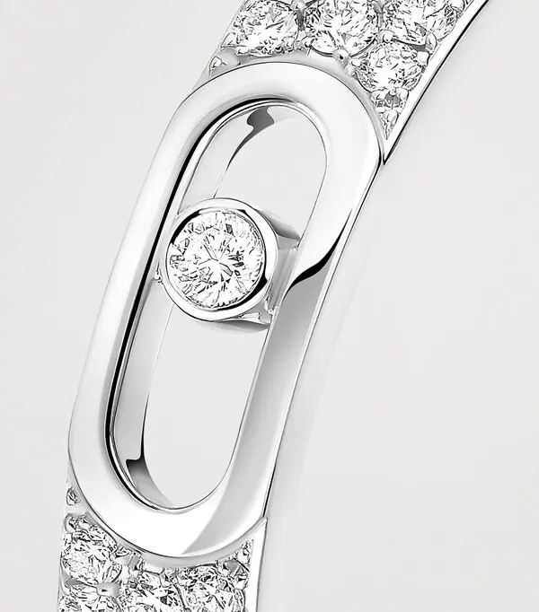 Messika Move Joaillerie White Gold And Diamond Pavé Wedding Ring