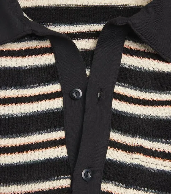 SONG FOR THE MUTE Stripe Polo Shirt