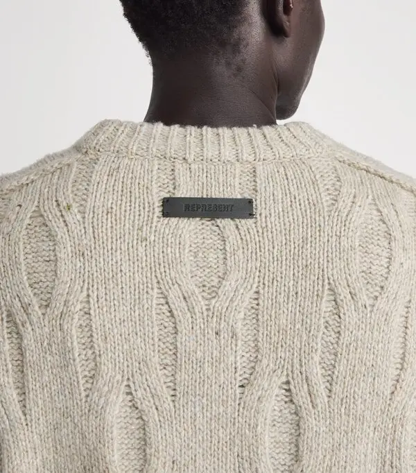 REPRESENT Wool-blend Distressed Sweater