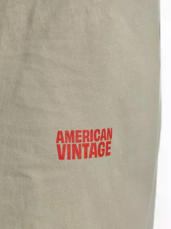 American Vintage Logo-print Wide-leg Track Pants