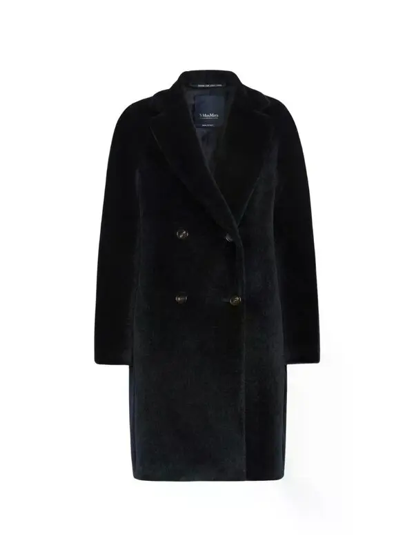 Max Mara Roseto Double-breasted Coat - Blue