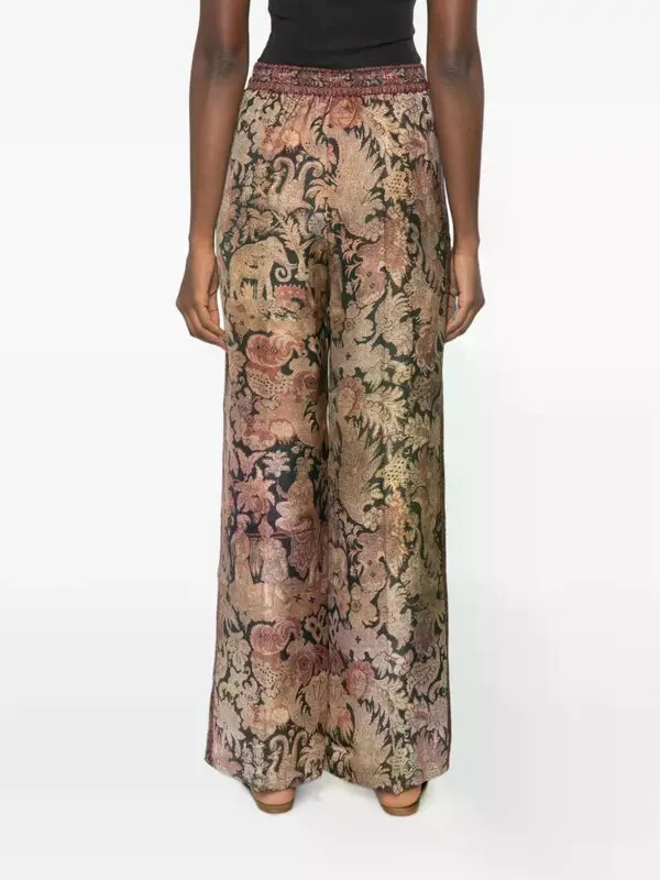 PIERRE-LOUIS MASCIA Floral Print Palazzo Trousers