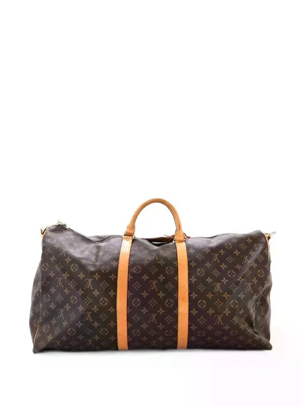 LOUIS VUITTON Monogram Canvas Keepall Bandouliere 60 Travel Bag