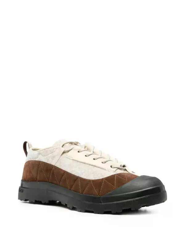 RANRA Zig-zag Stitched Panelled Sneakers