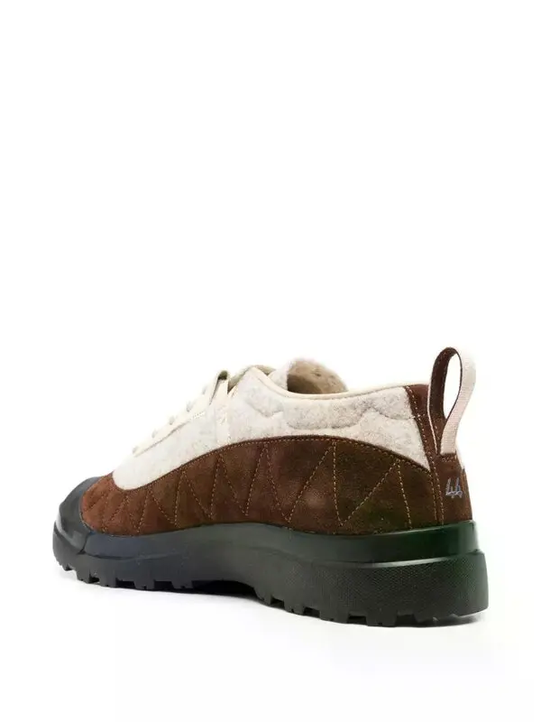 RANRA Zig-zag Stitched Panelled Sneakers