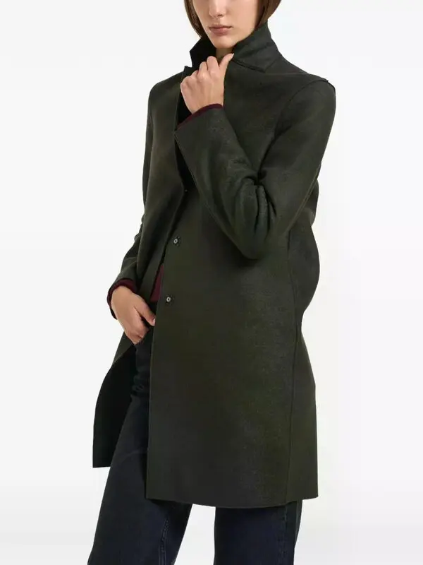 Harris Wharf London Coocun High-neck Single-breasted Coat