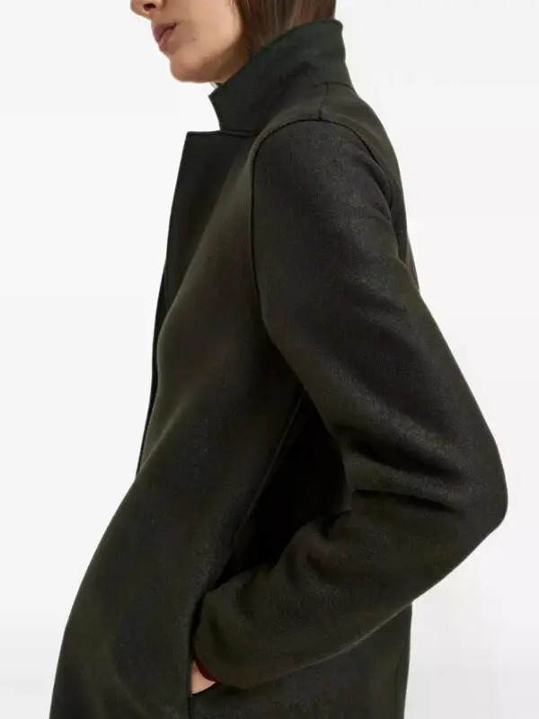 Harris Wharf London Coocun High-neck Single-breasted Coat