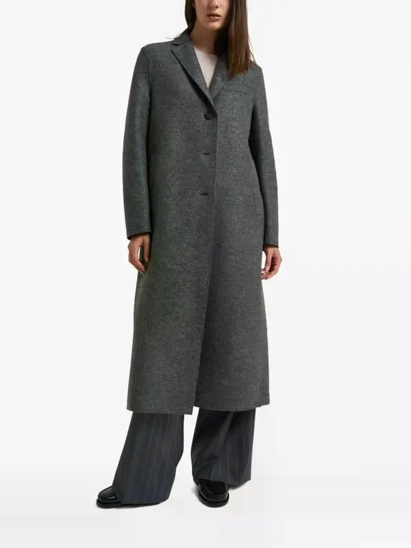 Harris Wharf London Notched-lapels Single-breasted Coat