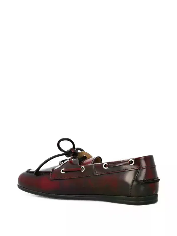 POSA Lace-up Leather Loafers