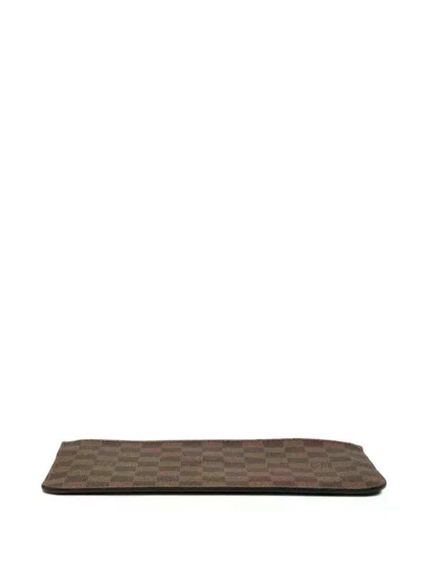 LOUIS VUITTON 2014 Damier Ebene Neverfull Mm Pouch
