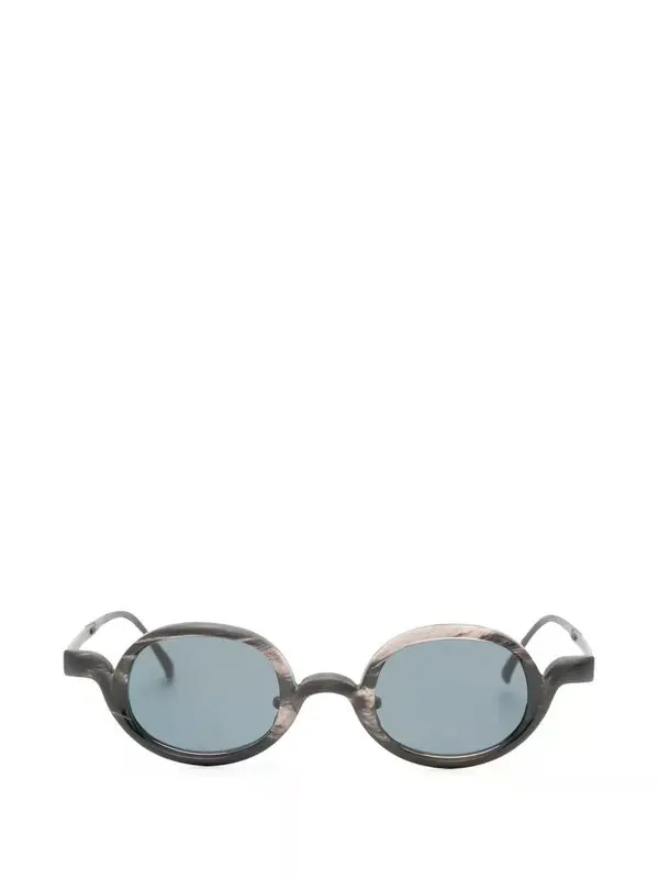 RIGARDS Oval-frame Sunglasses - Grey