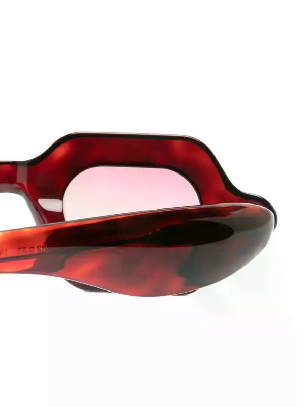 PALOCERAS Geometric-frame Sunglasses - Red