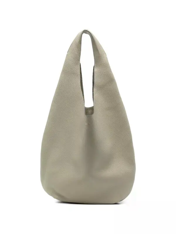 A.p.c. Virginie Pebbled-leather Shoulder Bag - Green