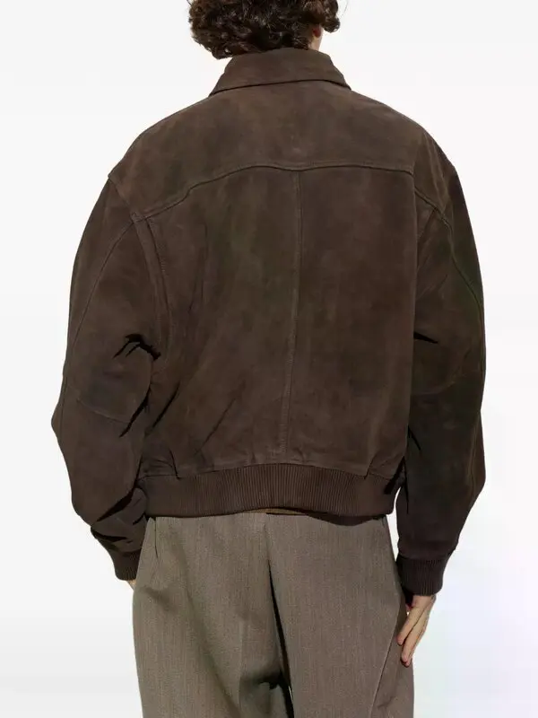 AGOLDE Suede Bomber Jacket