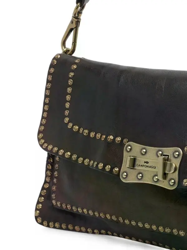 CAMPOMAGGI Agnese Studded Leather Shoulder Bag
