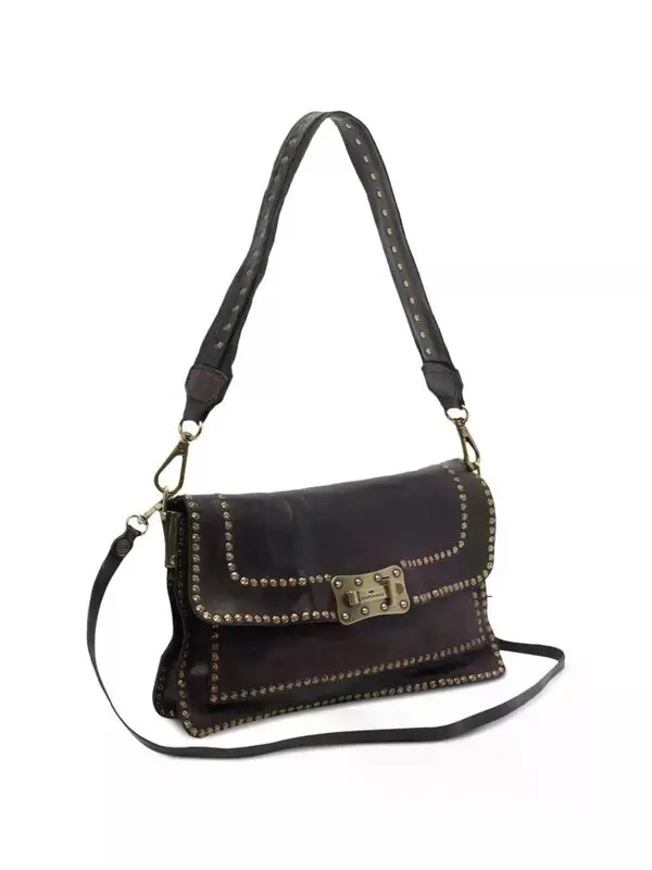 CAMPOMAGGI Agnese Studded Leather Shoulder Bag