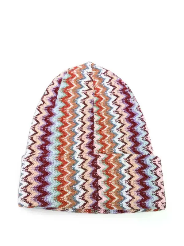 Missoni Zigzag Knit Beanie Hat