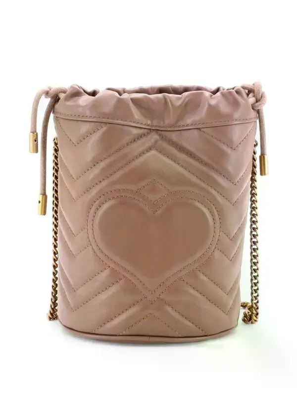 Gucci Gg Marmont Matelasse Leather Mini Bucket Bag
