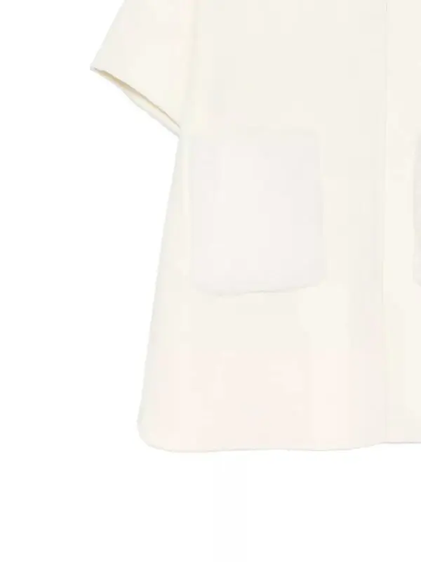 LISKA Fur-trim Patch-pocket Coat
