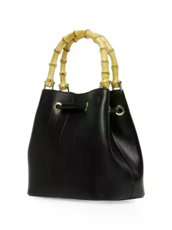 Marella Reptile-embossed Bucket Bag