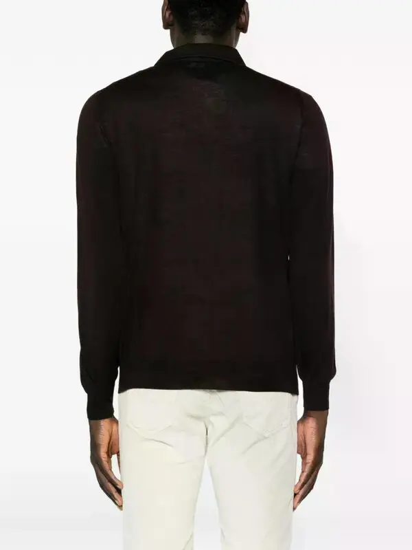 LARDINI Long-sleeve Polo Shirt