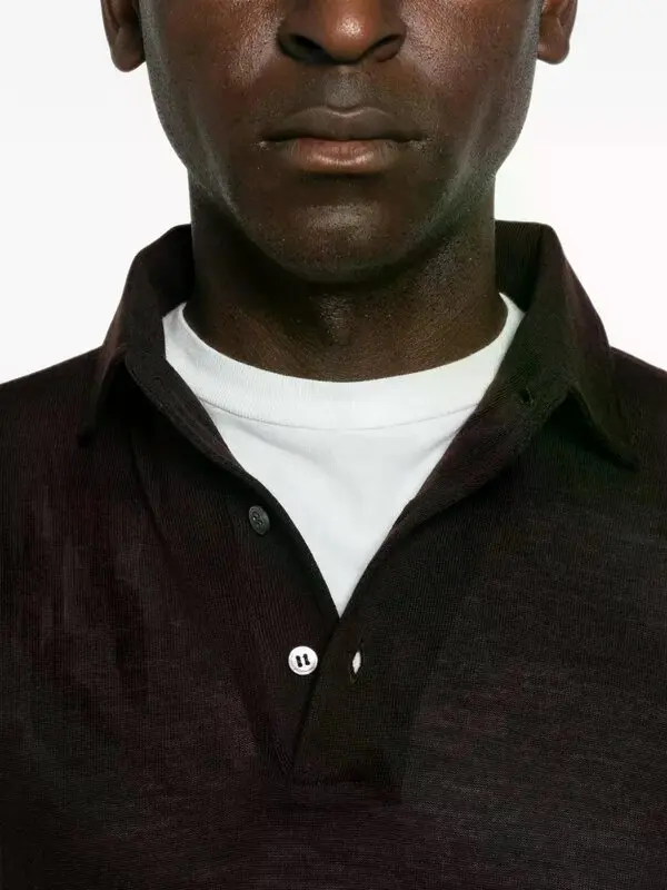 LARDINI Long-sleeve Polo Shirt