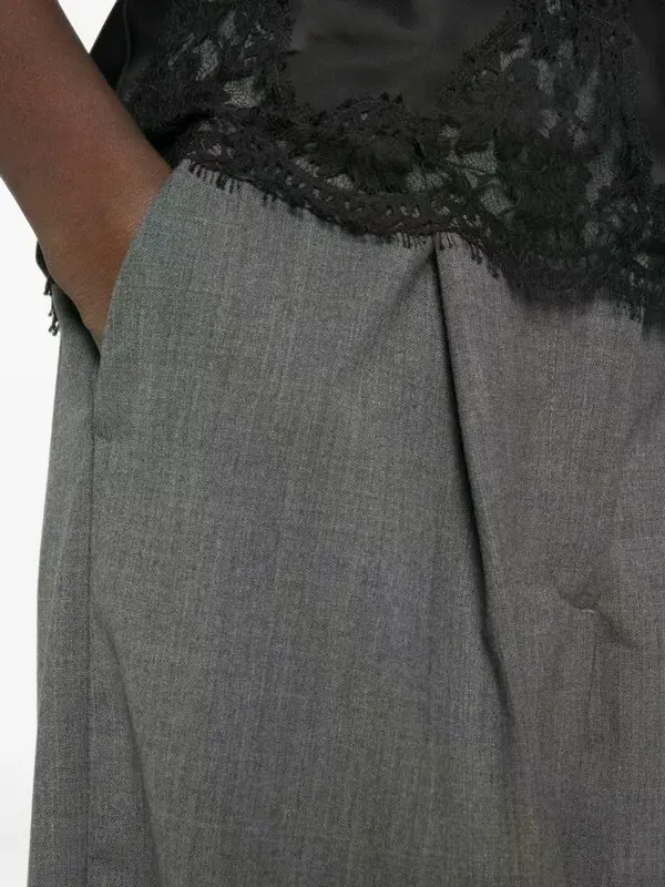 THELATEST Pleated-design Wide-leg Trousers