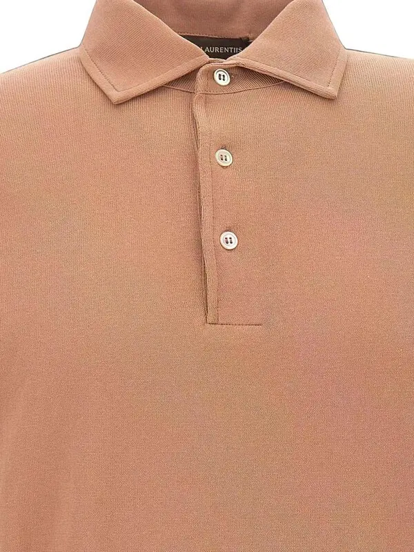FILIPPO DE LAURENTIIS Crepe-knit Ribbed Polo Shirt
