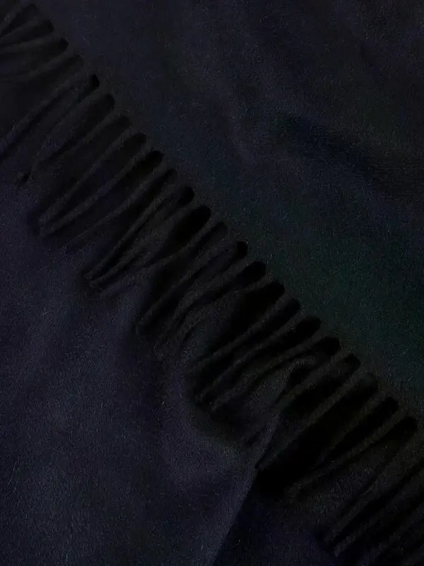 LARDINI Fringed Cashmere Scarf