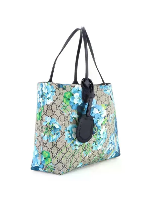 Gucci Reversible Blooms Gg Print Leather Medium Tote Bag
