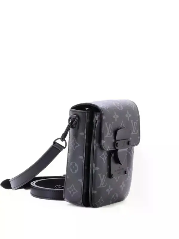 LOUIS VUITTON Monogram Eclipse Canvas Vertical Wearable Wallet Crossbody Bag