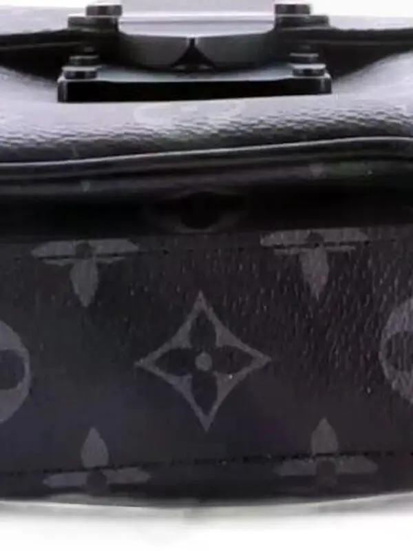 LOUIS VUITTON Monogram Eclipse Canvas Vertical Wearable Wallet Crossbody Bag