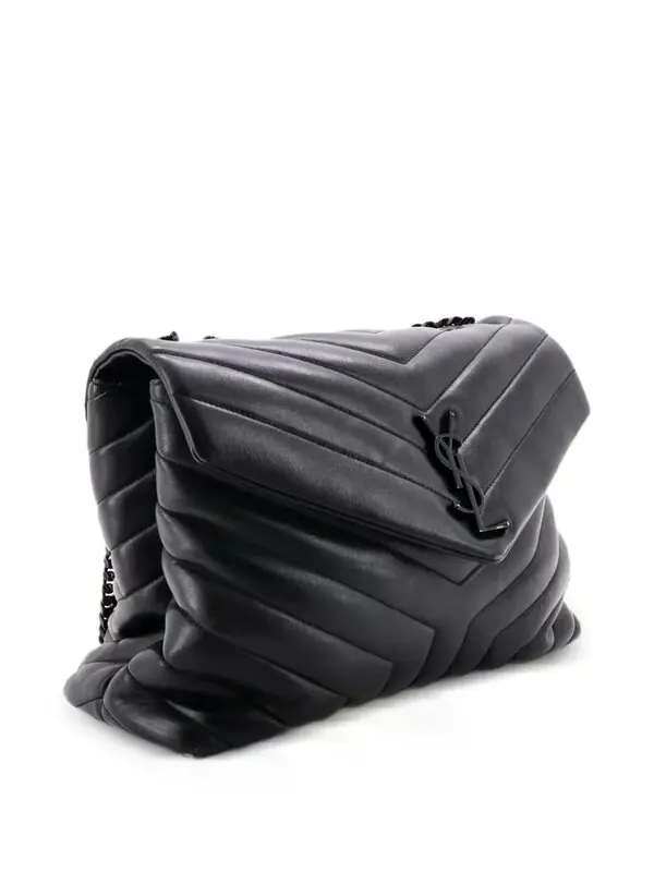 Saint Laurent Loulou Matelassé Chevron Leather Medium Shoulder Bag