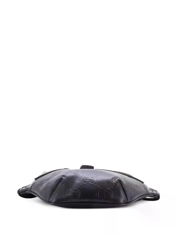 Gucci Gg Embossed Perforated Leather Belt Bag