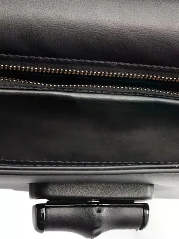 Gucci 2016-2026 Small Calfskin Bamboo Diva Top Handle Bag Satchel