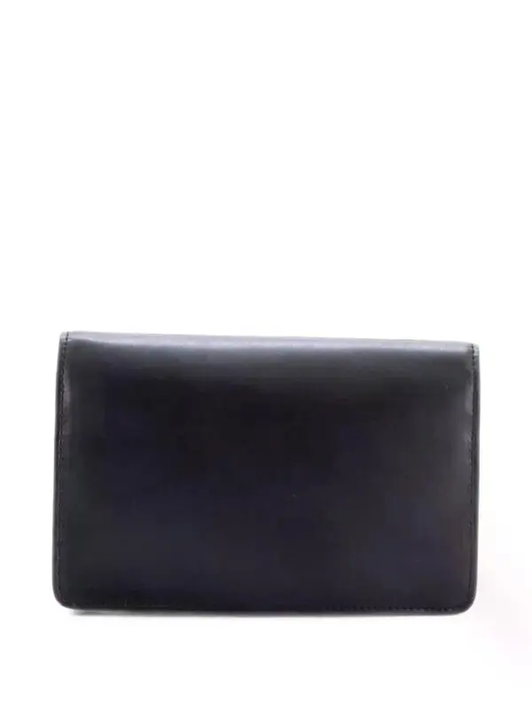 Fendi Studded Leather Cross Body Wallet - Black