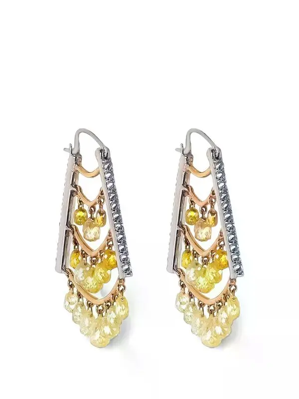 PARULINA Diamond Chevron Earrings