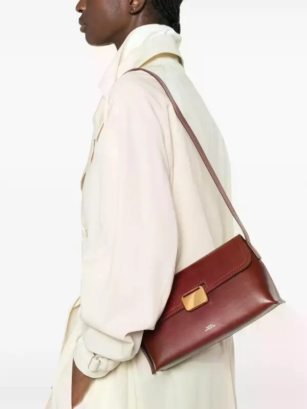 A.p.c. Grace Logo-print Leather Shoulder Bag