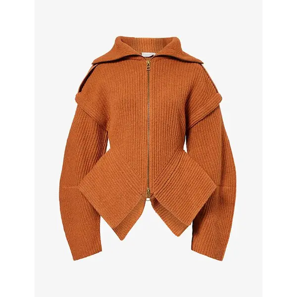 Zimmermann Valiant Utility Wool-blend Cardigan - Rust