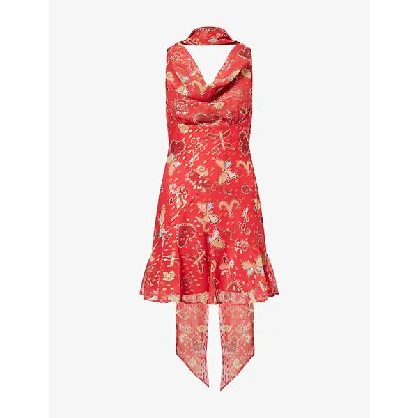 NEVER FULLY DRESSED Astra Sophie Printed Woven Mini Dress