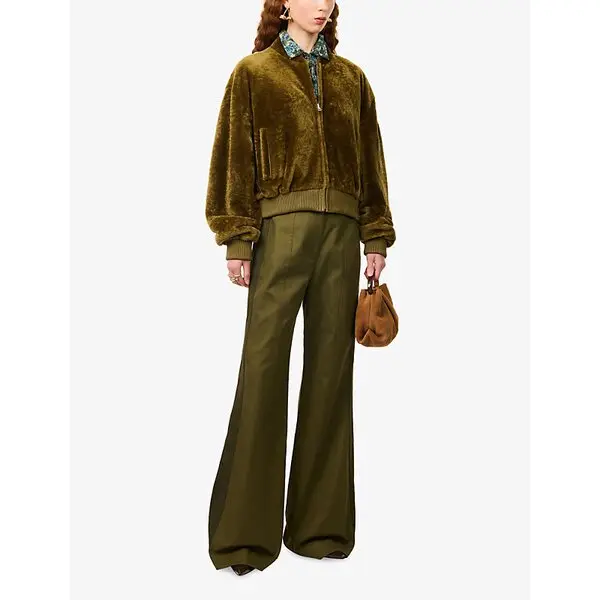 Zimmermann Valiant Flared-leg Cotton Trousers