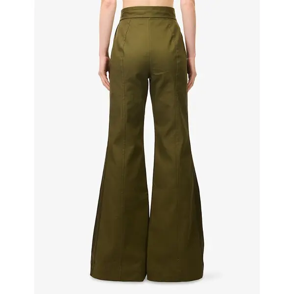 Zimmermann Valiant Flared-leg Cotton Trousers