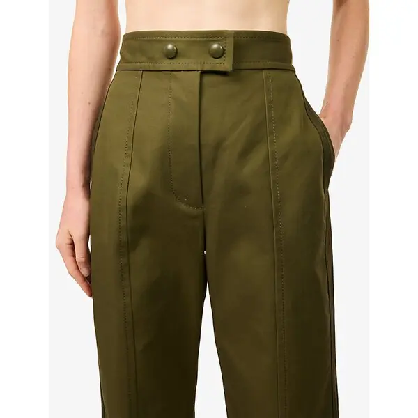 Zimmermann Valiant Flared-leg Cotton Trousers