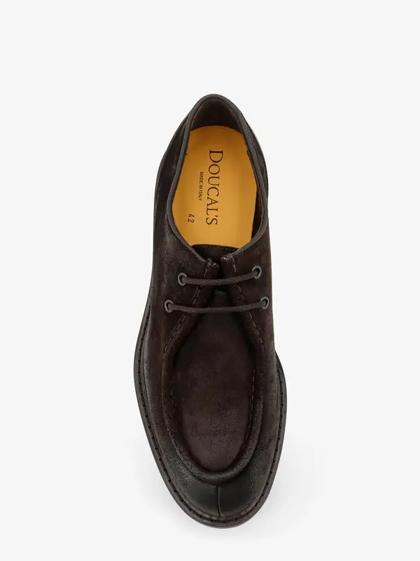 DOUCAL'S Commander Suede Lace-up Shoes