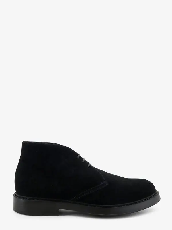 DOUCAL'S Suede Lace-up Boots - Black