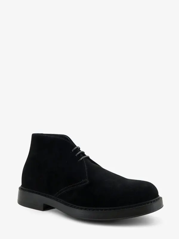 DOUCAL'S Suede Lace-up Boots - Black