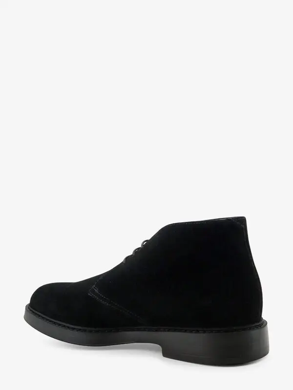 DOUCAL'S Suede Lace-up Boots - Black